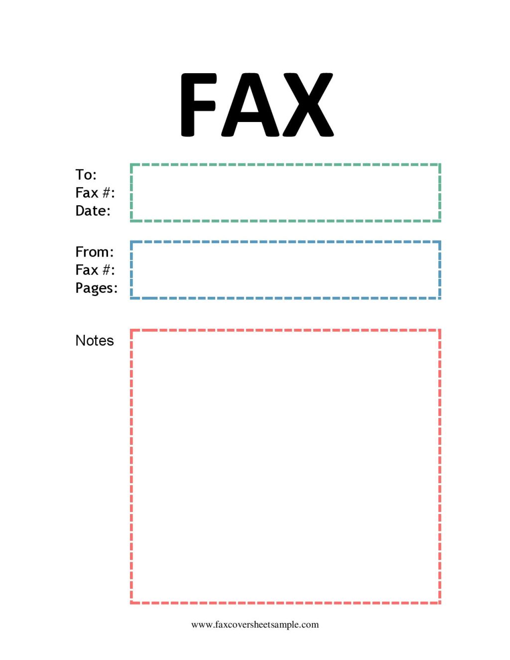 Printable Personal Fax Cover Sheet PDF Free Template