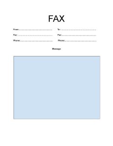 Fax Cover Sheet Google Docs Template Editable