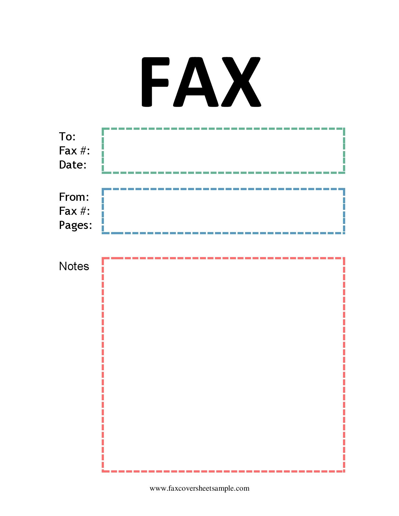 Fax Cover Sheet Example Templates [PDF, Word]