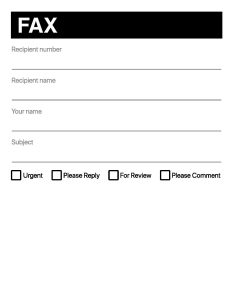Attention Fax Cover Sheet PDF (Free Template)